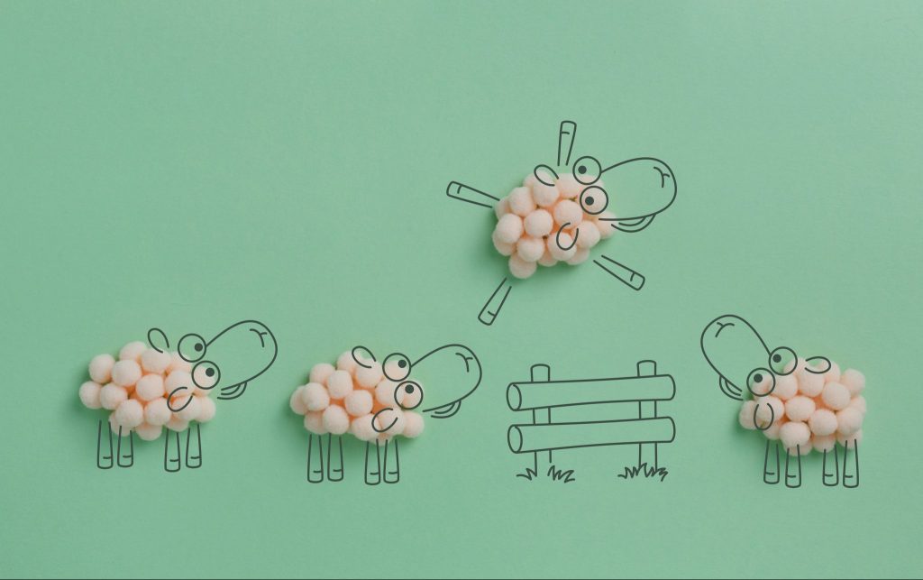 Counting Sheep Helps Falling Asleep: True or False?